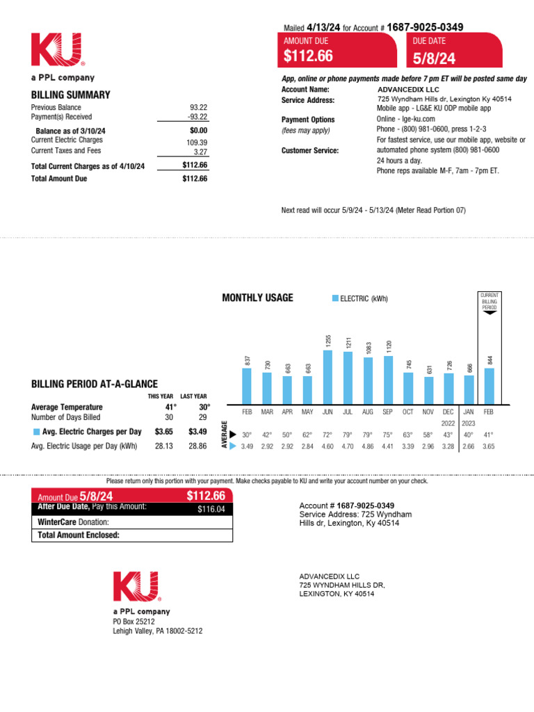 Ky Utility Bill | PDF | Payments