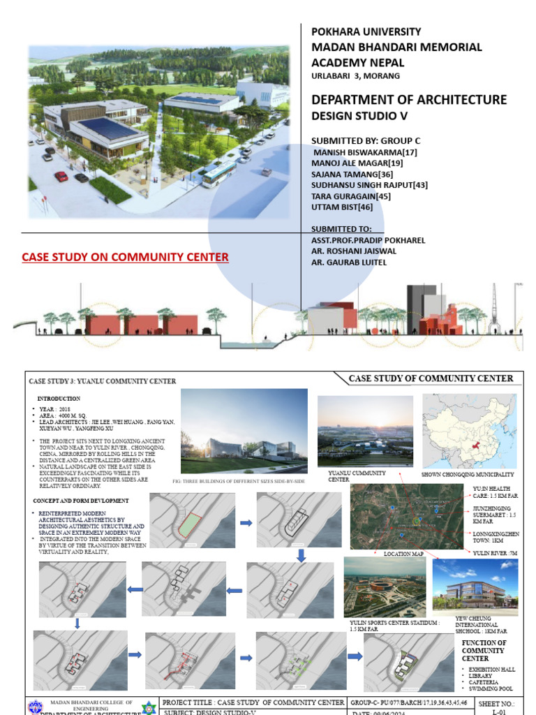 Yuanlu Community Center Case Study | PDF | Roof