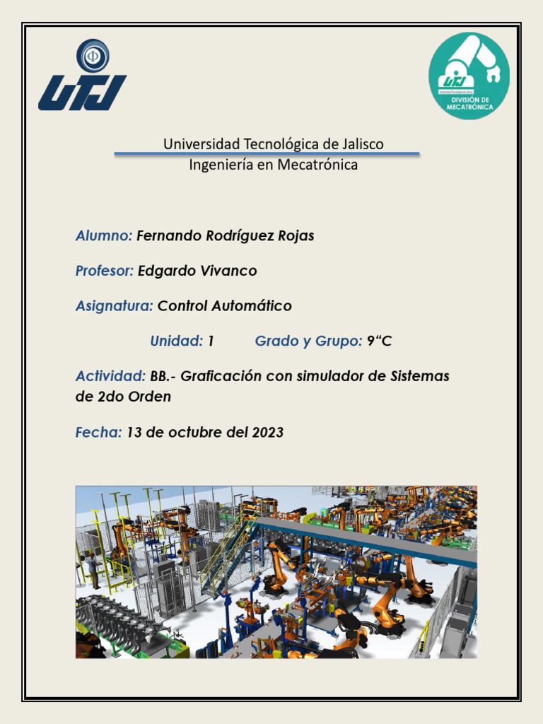 Simulación de Sistemas de 2do Orden | PDF