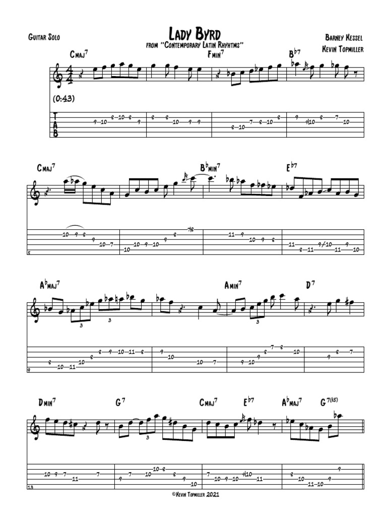 Barney Kessel - Lady Byrd | PDF