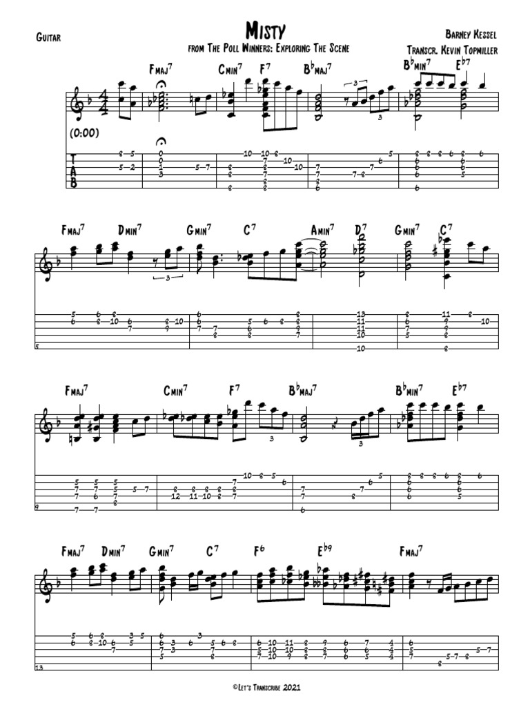 Barney Kessel - Misty | PDF