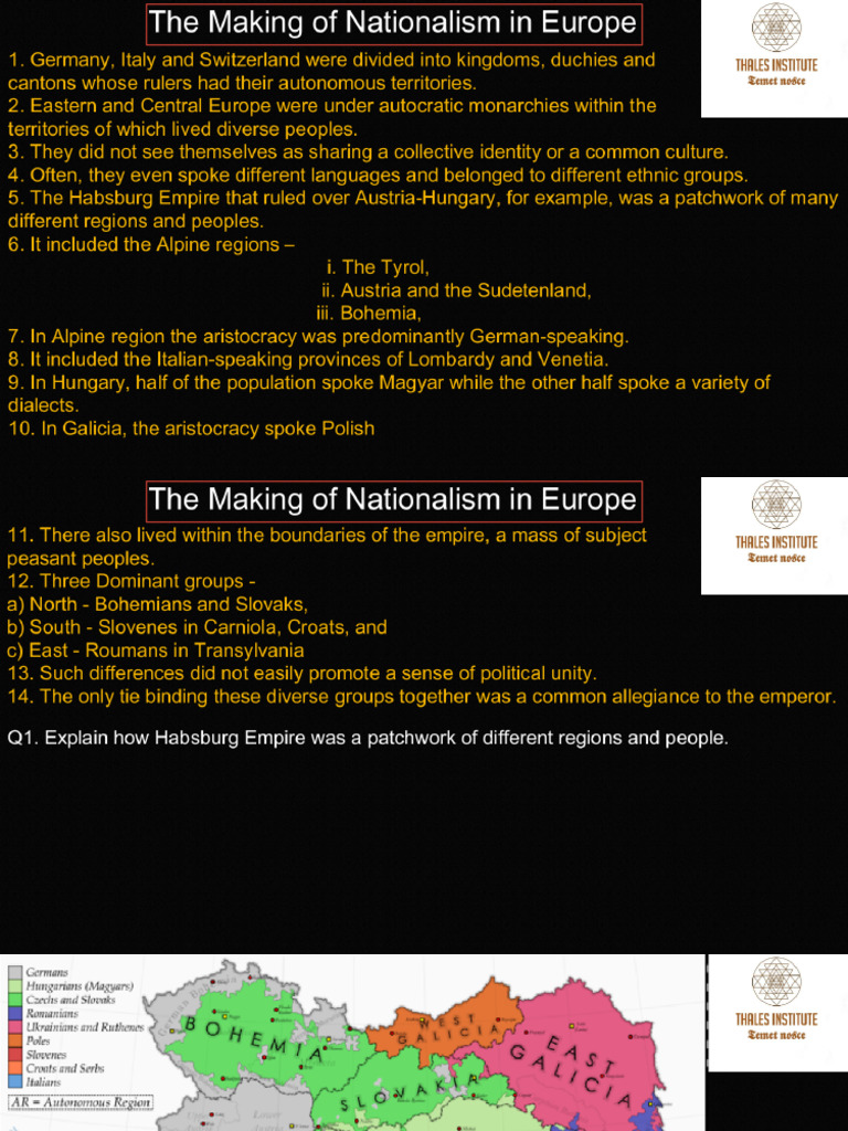 Nationalism in Europe - Parts of Austro-Hungery | PDF