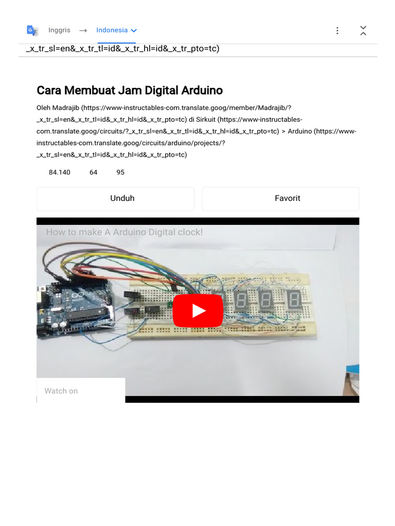 Cara Membuat Jam Digital Arduino - 5 Langkah - Dapat Diinstruksik | PDF | Komputer