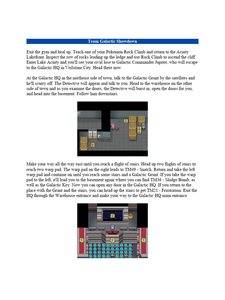 Pokemon Platinum Walkthrough Part 8 Pdf
