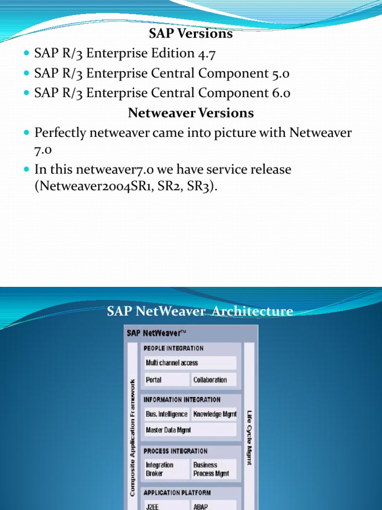 Netweaver Presentation | PDF | Java Platform | Sap Se