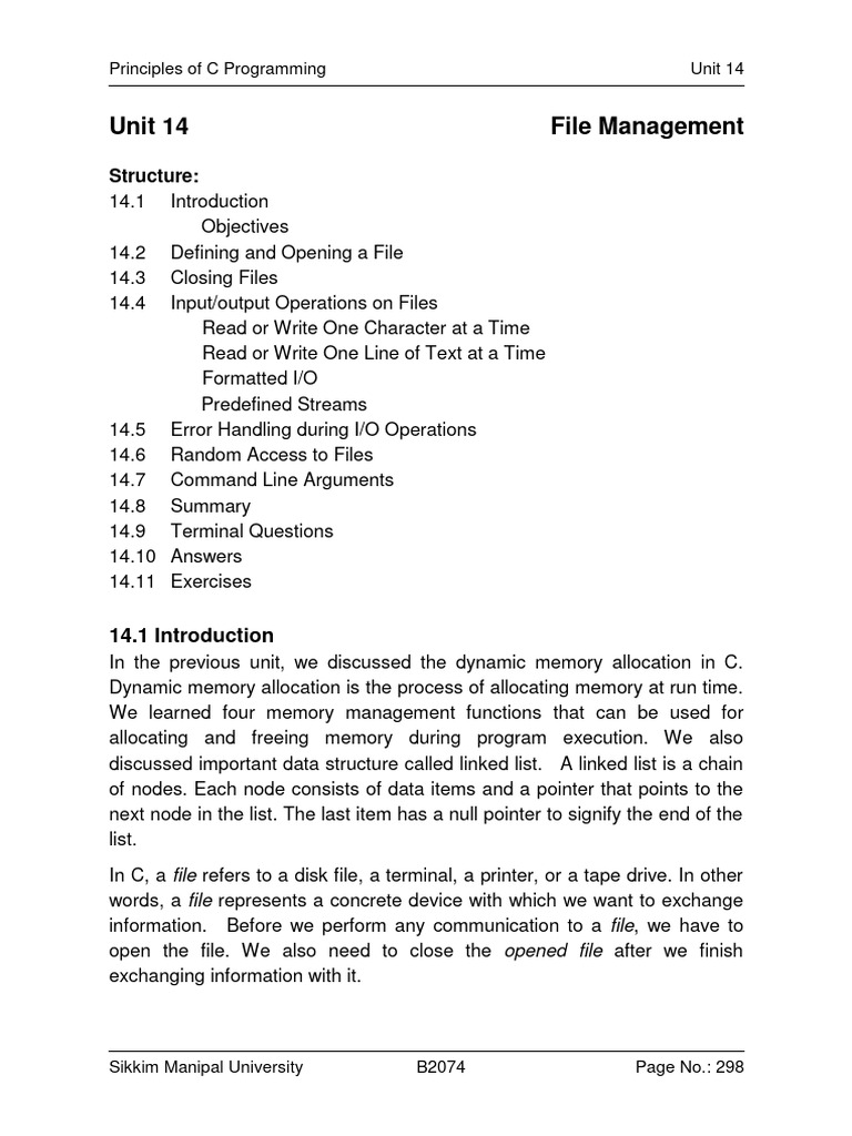 BIT104 SLM Library - SLM - Unit 14 | PDF | Pointer (Computer Programming) | Parameter (Computer ...