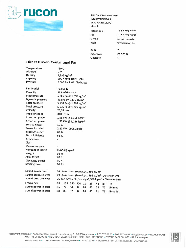 Rucon FC566N Data Sheet | PDF