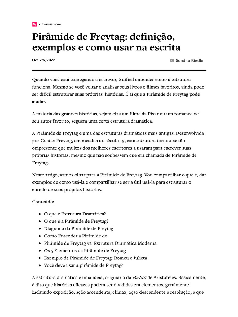 Pirâmide de Freytag | PDF