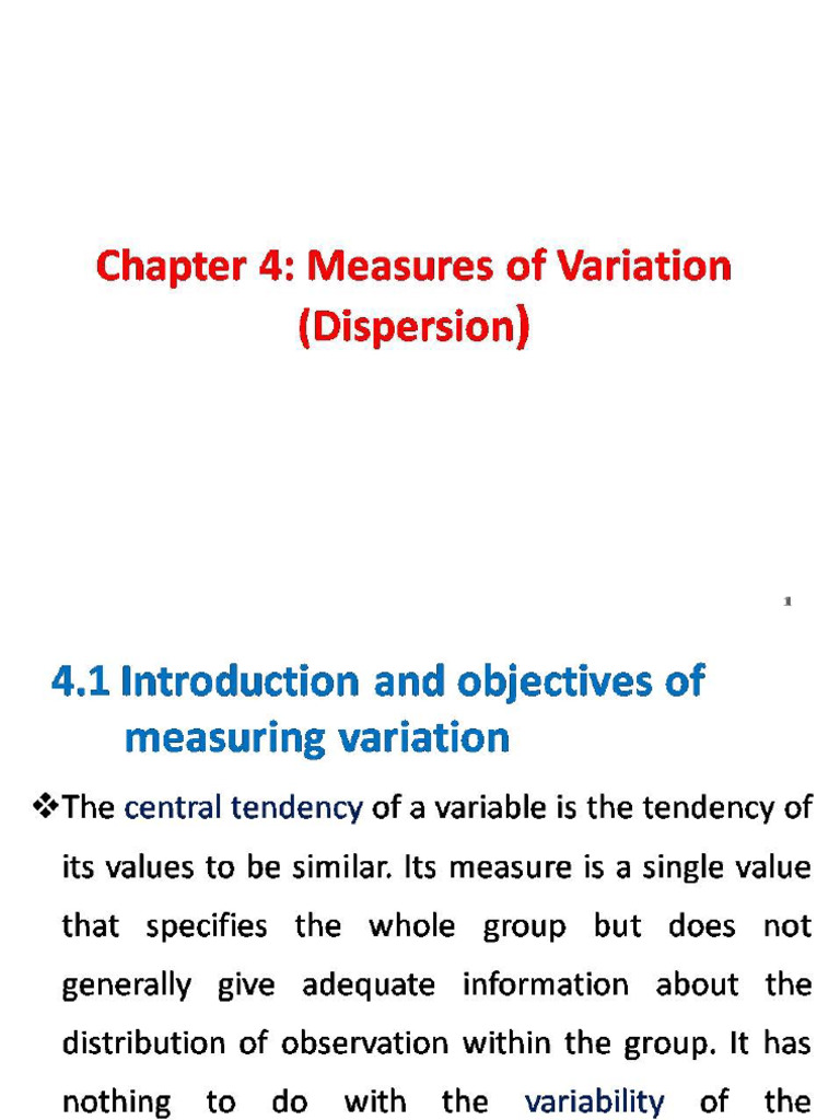 Chapter 4 Pdf Standard Deviation Mean