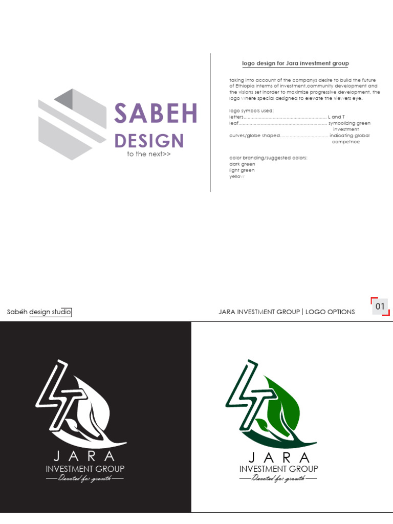 Jara Investment Group Logo Design Options | PDF | Business