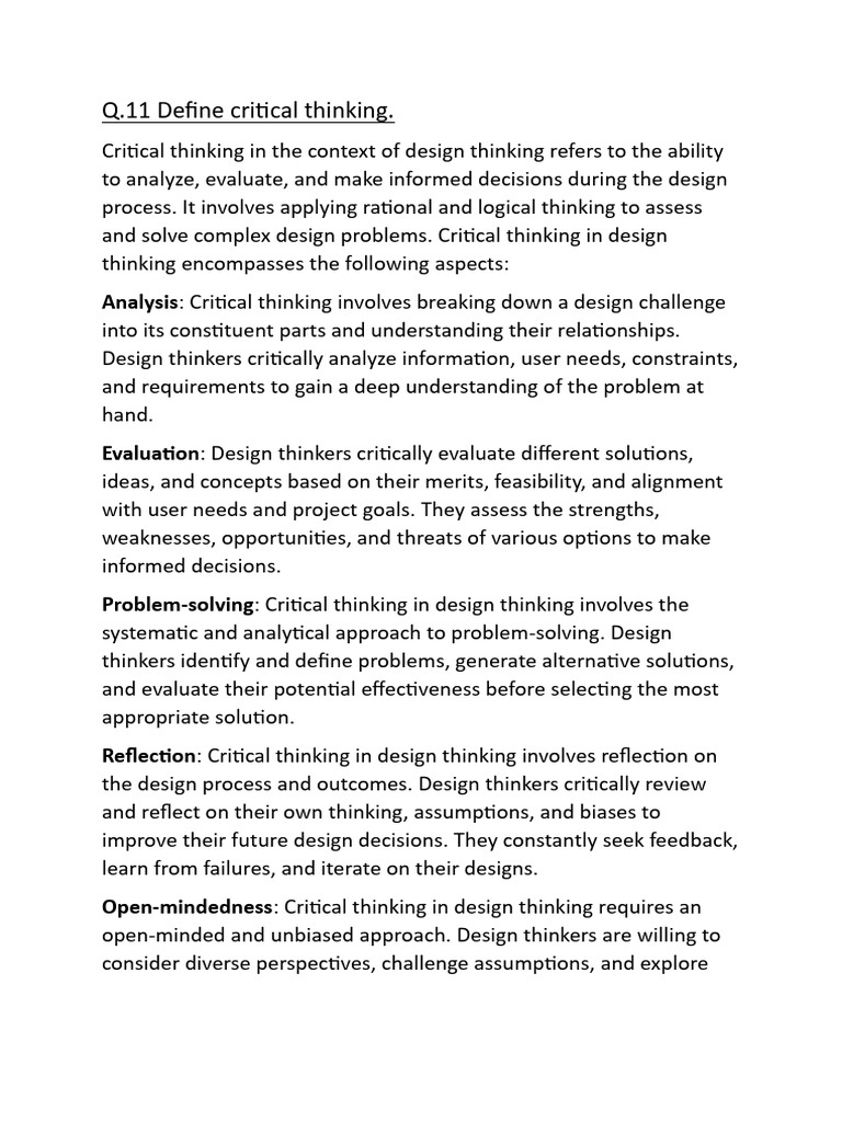 Design Thinking Endsem | PDF | Design Thinking | Usability