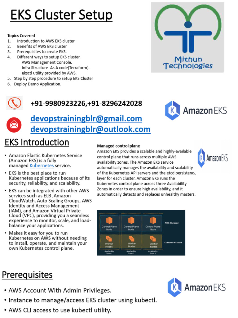 EKS_Setup | PDF | Computer Cluster | Amazon Web Services
