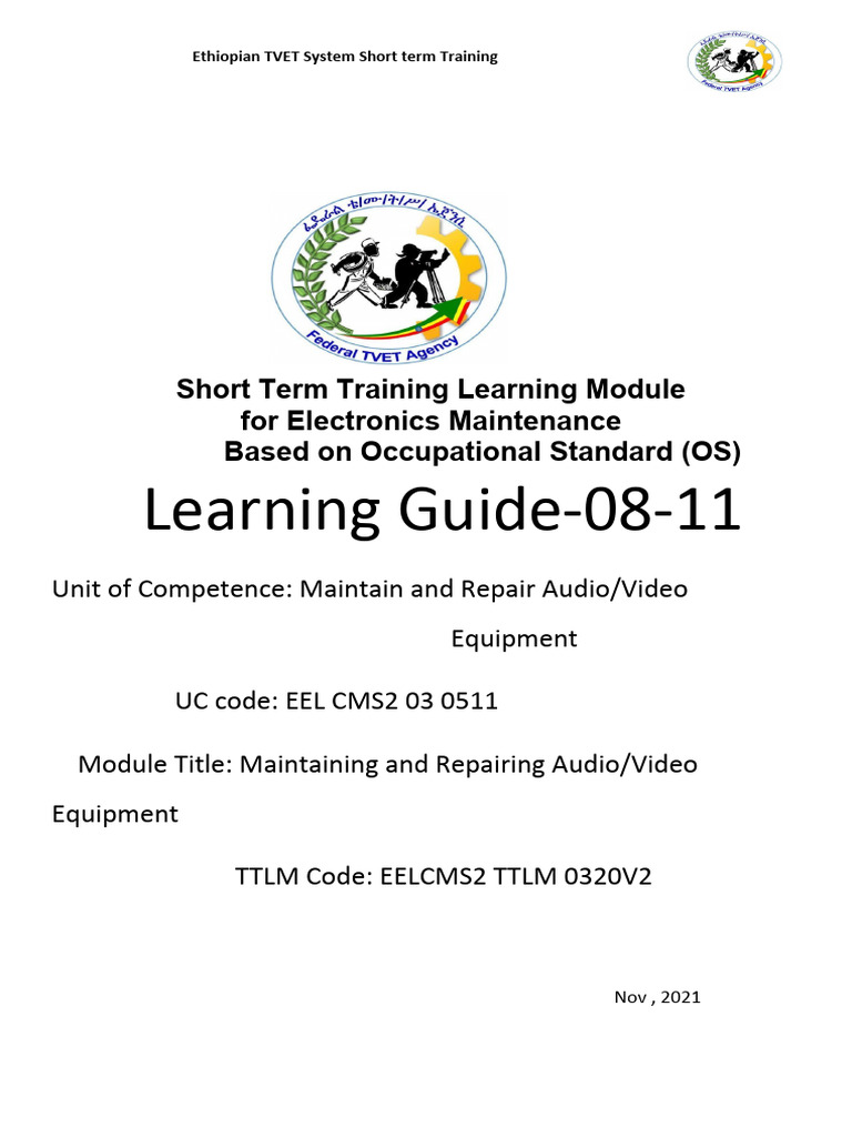 M03 - AudioVideo Equipment | PDF | Power Supply | Loudspeaker