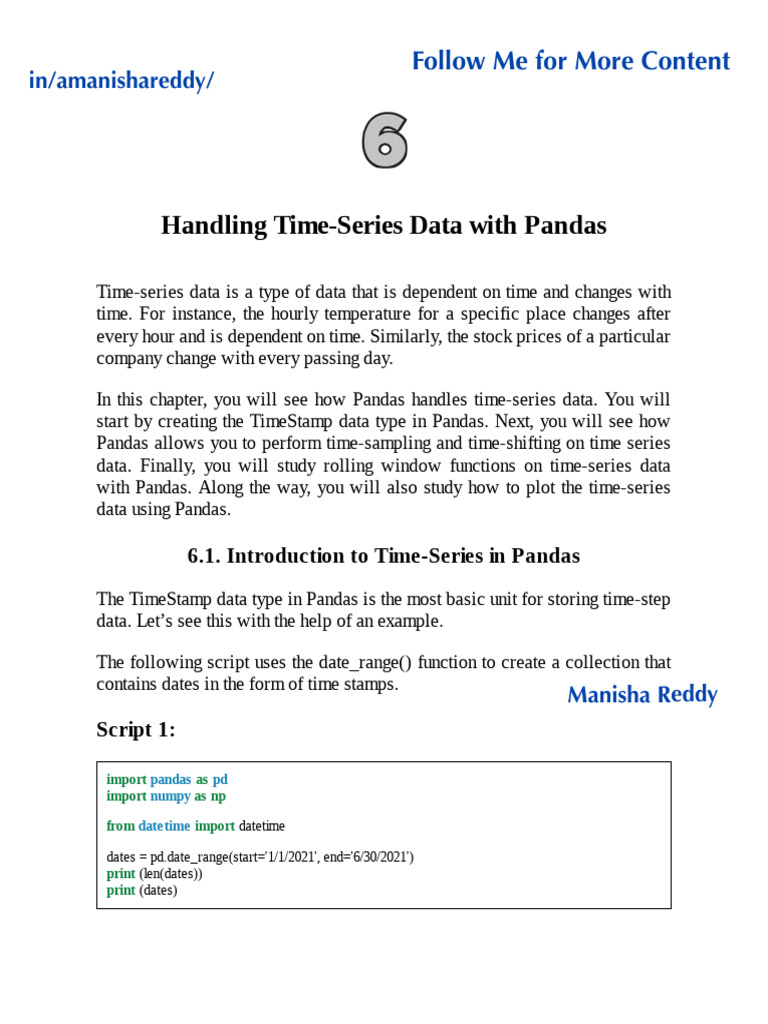 Pandas 6 1716219621 | PDF | Comma Separated Values | Mean