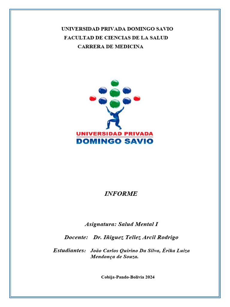 Caratula y Monografia Avanço de Salud Mental | PDF | Terapia física ... Caratula y Monografia Avanço de Salud Mental | PDF | Terapia física ...