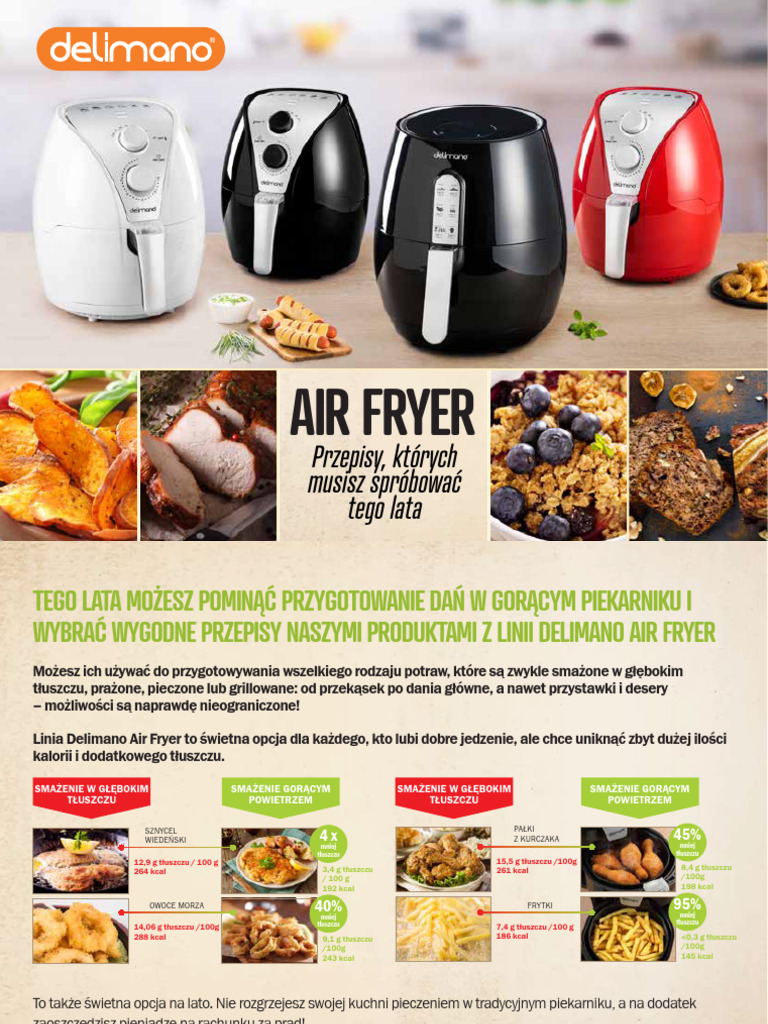 Delimano Air Fryer Przepisy | PDF