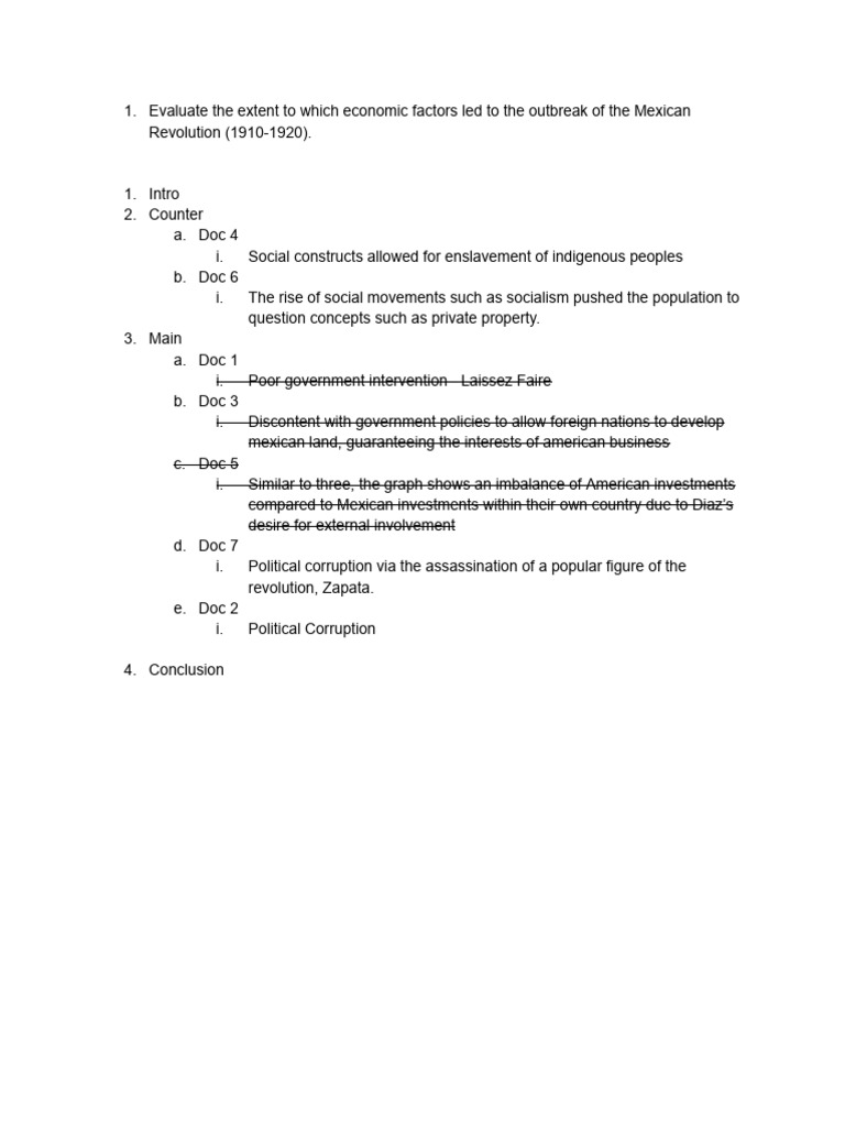 Mexican Rev DBQ | PDF | Mexico | The United States