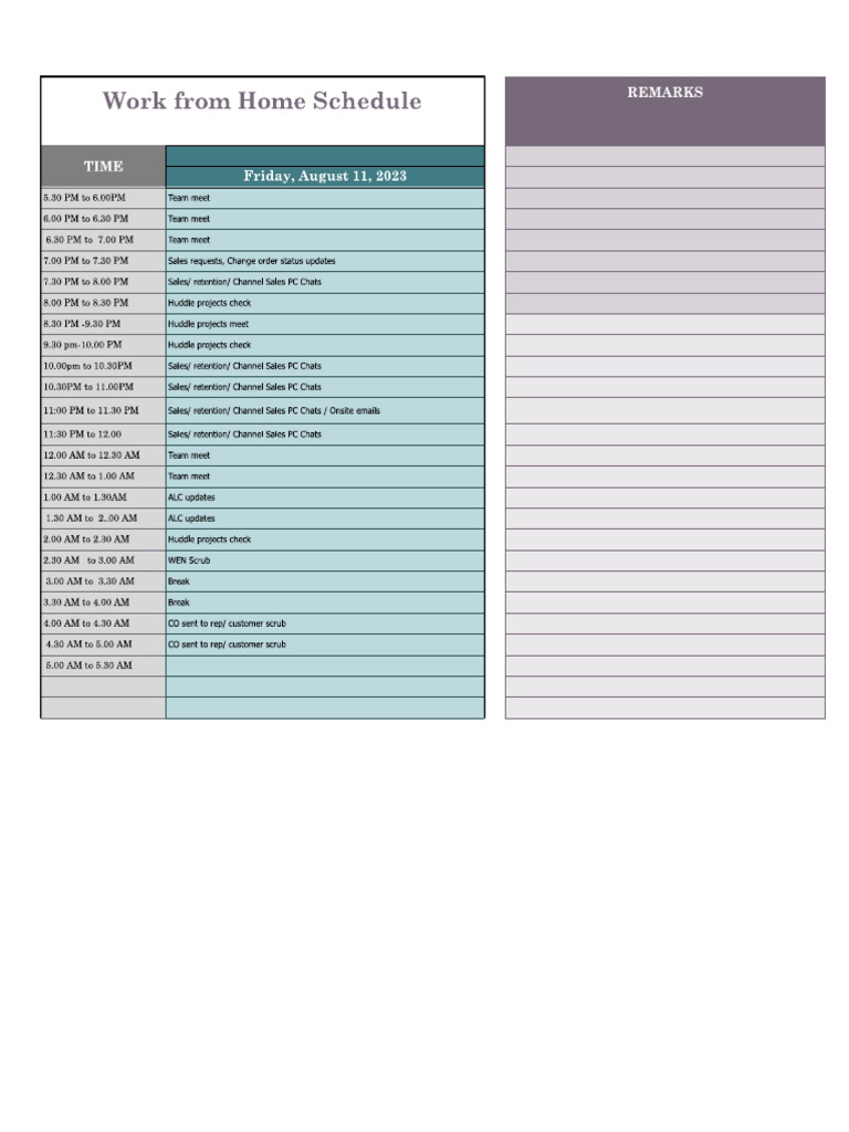 WFH Report 08.11 | PDF