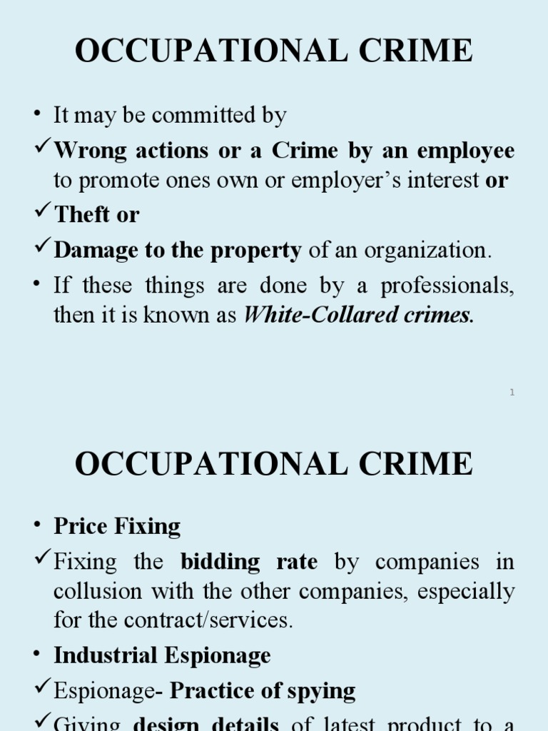 Occupational Crimes and Whistleblowing | PDF | Whistleblower | Espionage