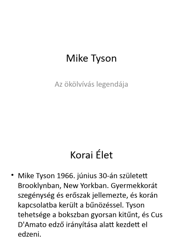 Mike Tyson Presentation | PDF