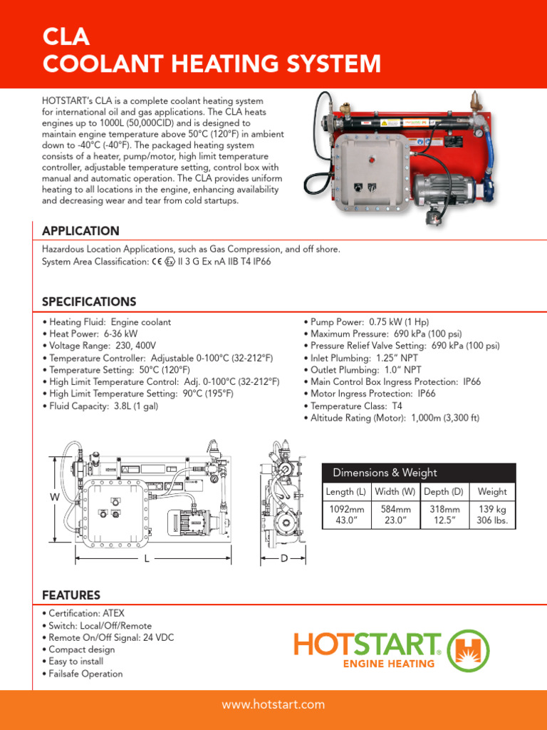 CLA Spec Sheet | PDF | Technology & Engineering