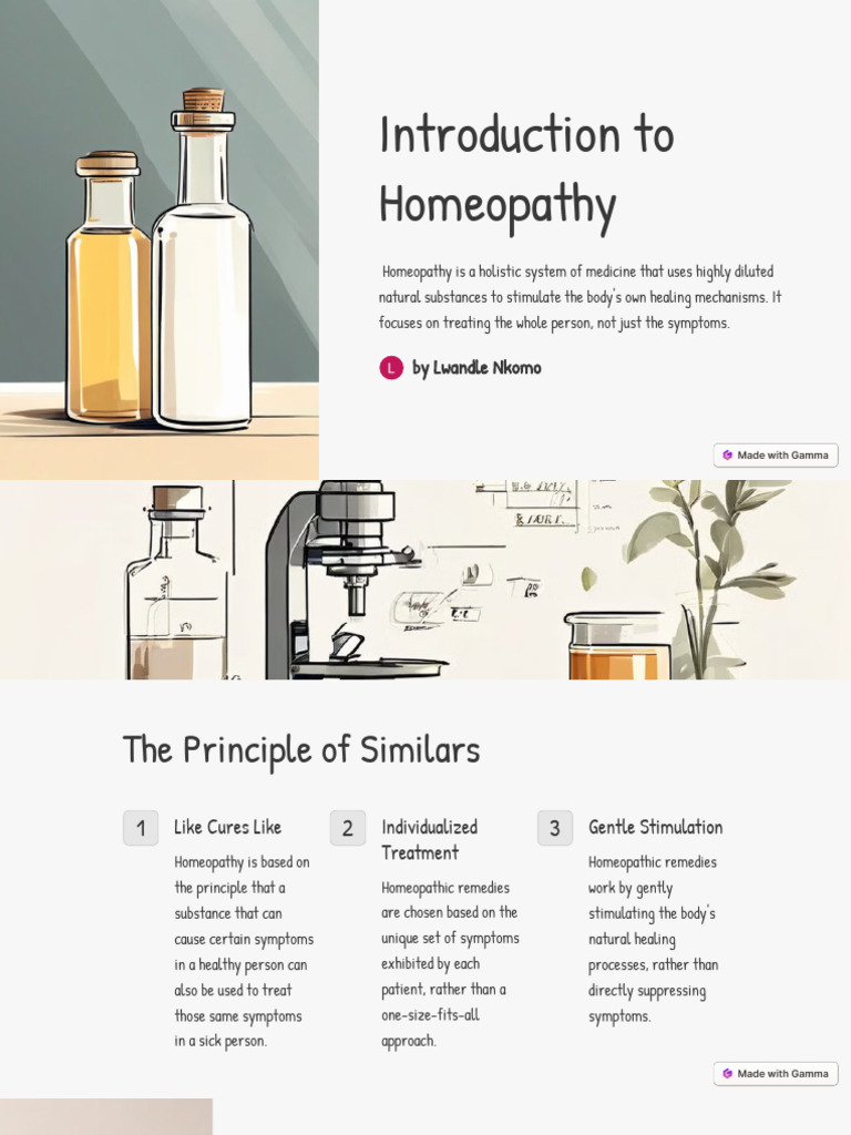 Introduction To Homeopathy | PDF | Homeopathy | Topical Medication