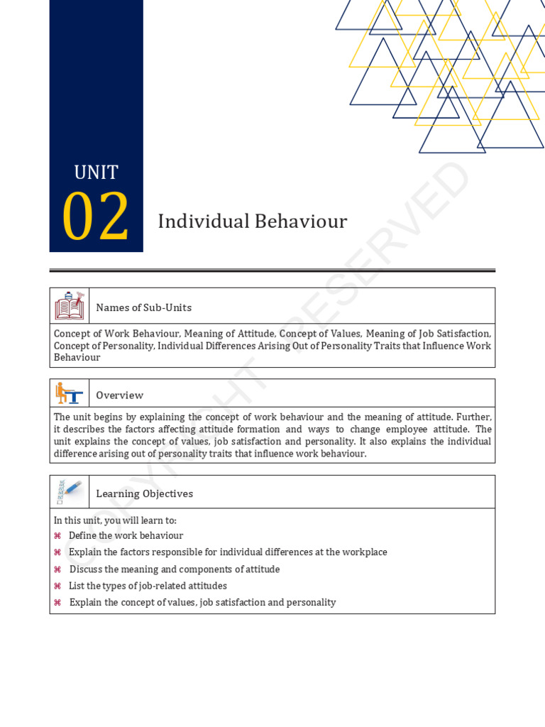 Mba Organisational Behaviour and Human Resources Management 02 | PDF ...
