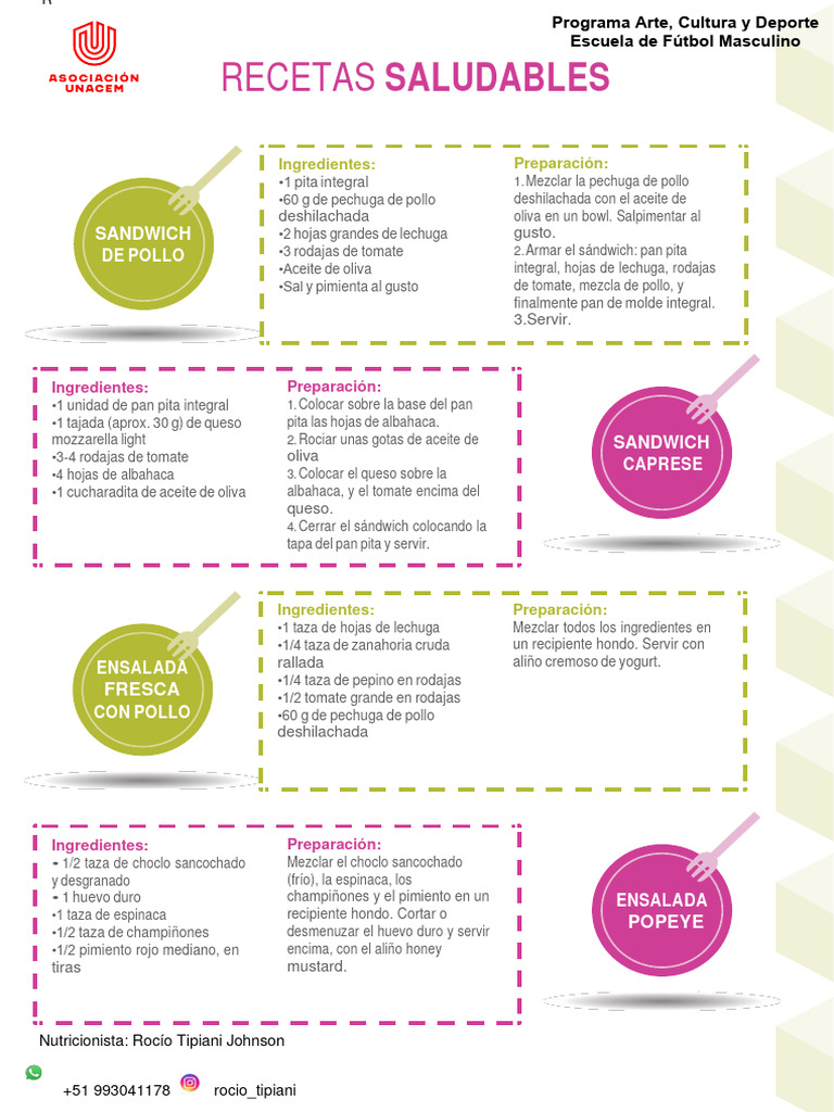 01 Recetas | PDF | ensalada | Alimentos