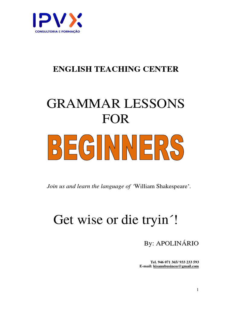 English Grammar Lessons Overview | PDF | English Language | Consonant