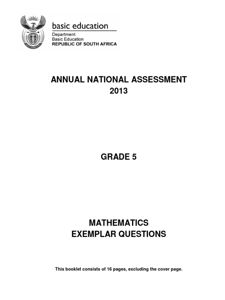 Grade 5 Mathematics Exemplar Questions | PDF | Learning | Cognition