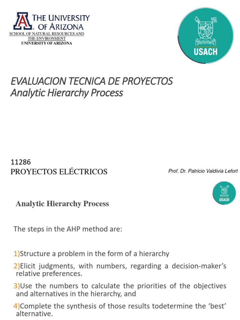 Analytic Hierarchy Process Pdf Matrix Mathematics Euclidean Vector