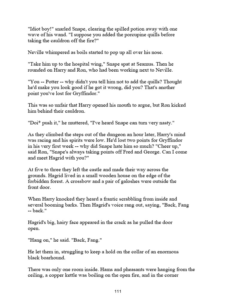 Harry Potter and The Sorcerers Stone (1) - 112 | PDF