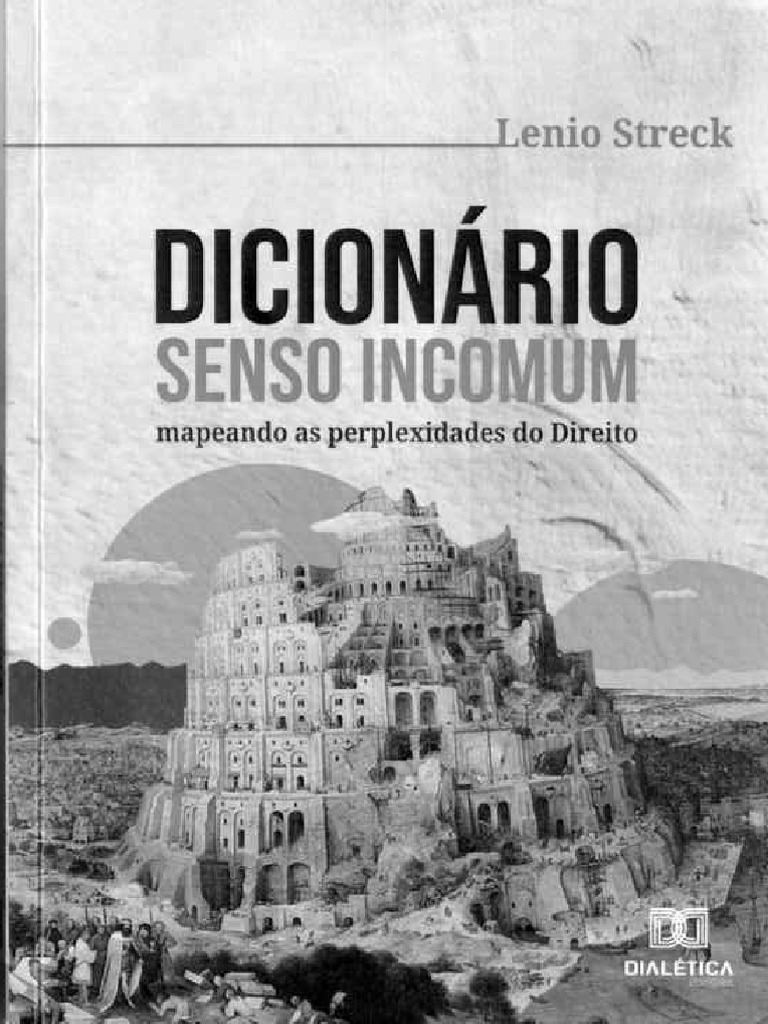 STRECK, Lênio. Dicionário Senso Incomum. Alguns Verbetes | PDF