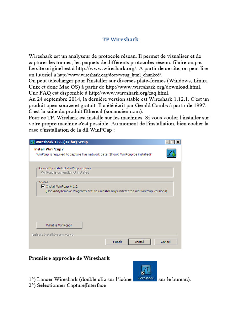 Introduction à Wireshark et ARP | PDF | Protocoles Internet | Informatique