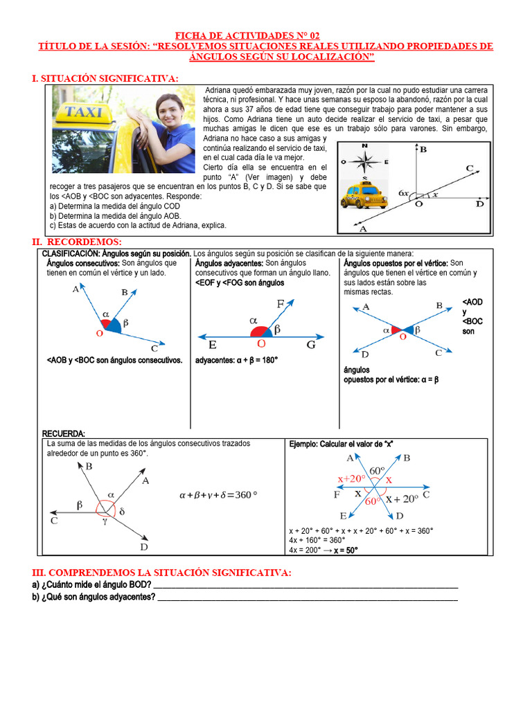 Ficha de Act. Sesión 2 Segundo | PDF