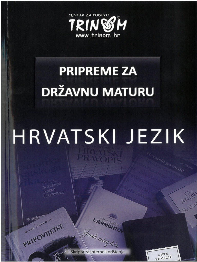 Trinom Skripta Za Maturu - Hrvatski 2024 | PDF