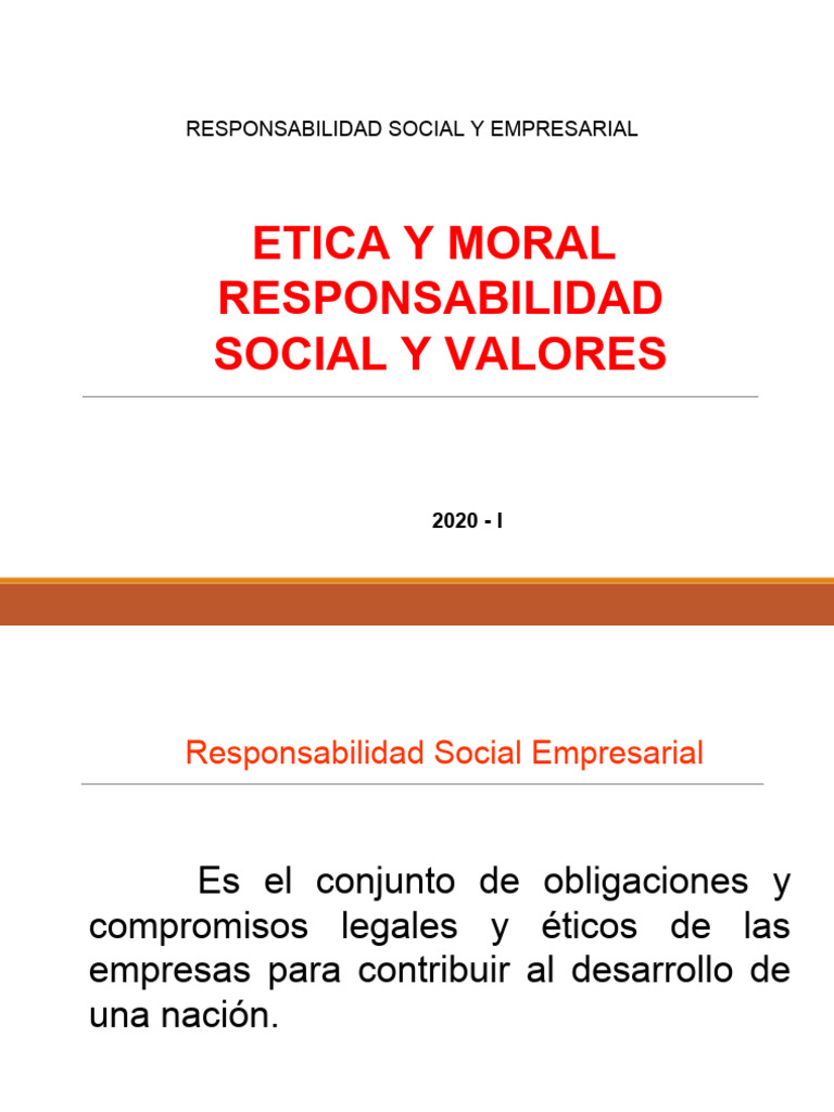Etica RSE y Valores | PDF | Moralidad | Business