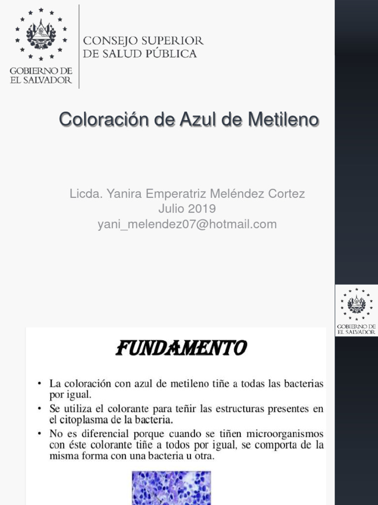 Prueba de Azul de Metileno Presentacion | PDF | Heces | Microbiología