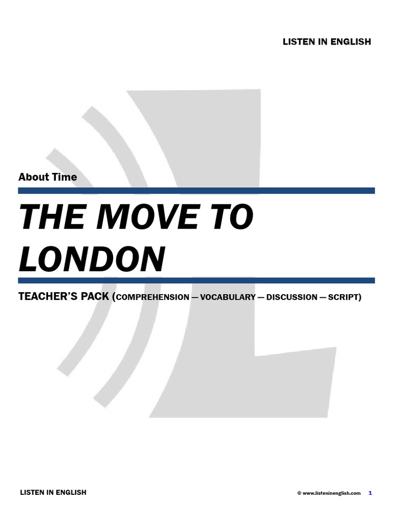 About Time - Move To London | PDF | English Language | Reading ... About Time - Move To London | PDF | English Language | Reading ...