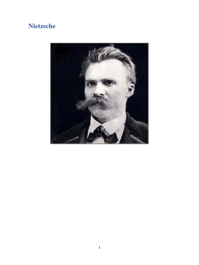 Nietzsche | PDF | Moralidad | Friedrich Nietzsche