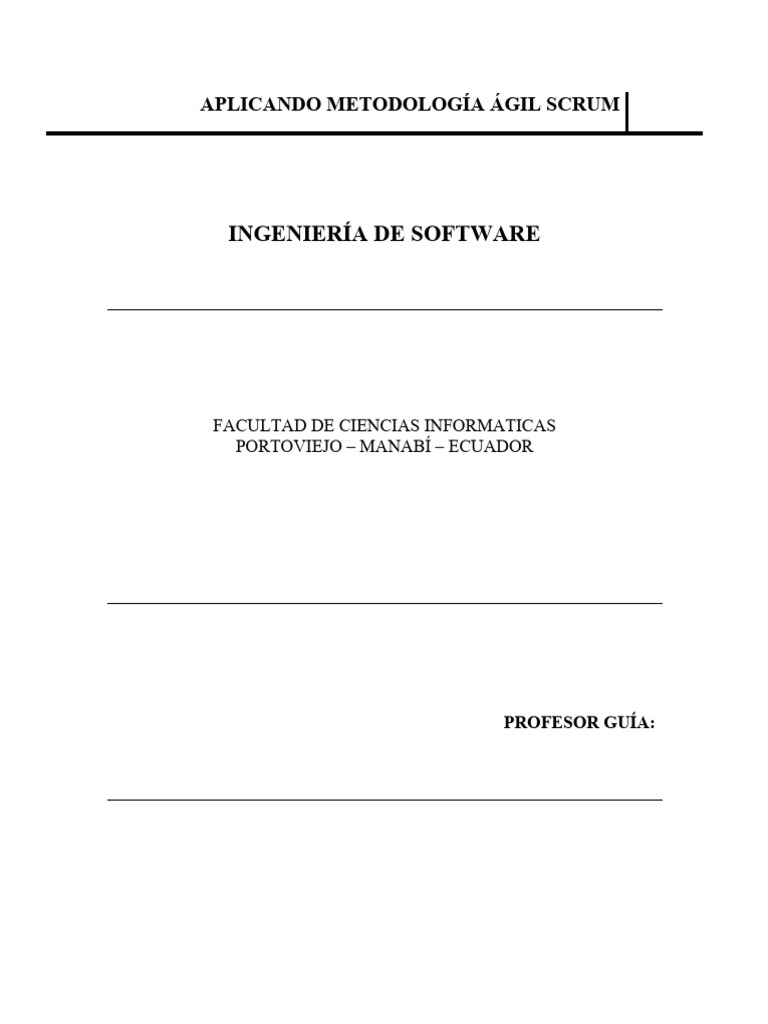 Practica Scrum | PDF | Scrum (desarrollo de software) | Bases de datos