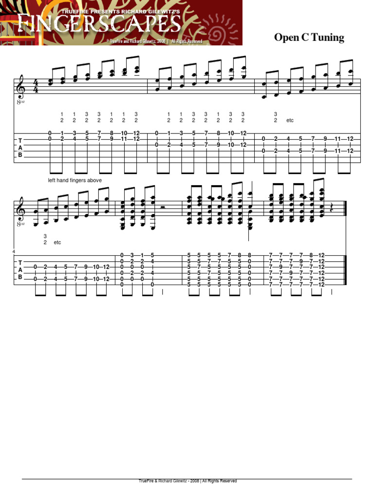 32 Open C Tuning Part 2 | PDF
