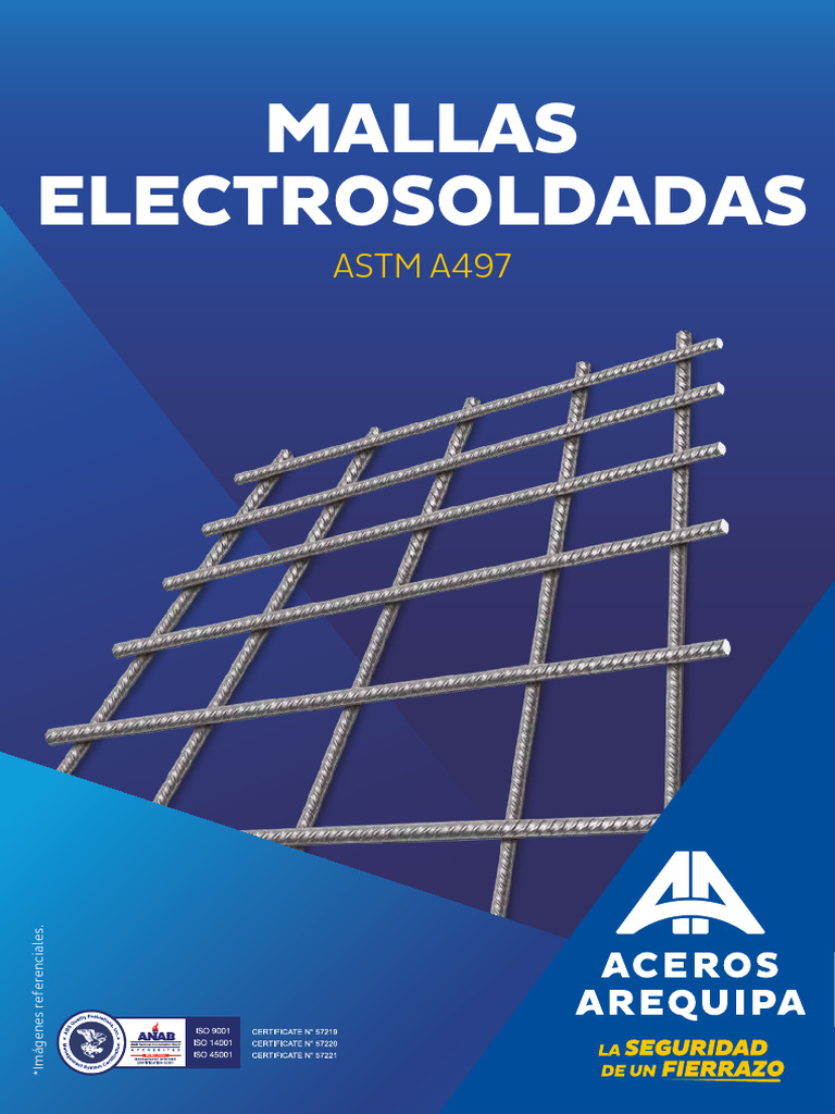 Especificaciones de Malla Electrosoldada ASTM A497 | PDF | Ingeniería ...