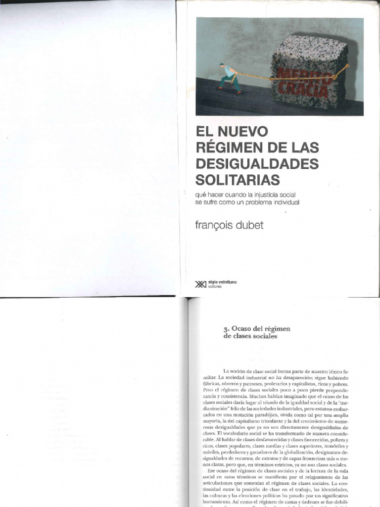 DUBET. El Nuevo Régimen de Las Desigualdades Solitarias | PDF ...
