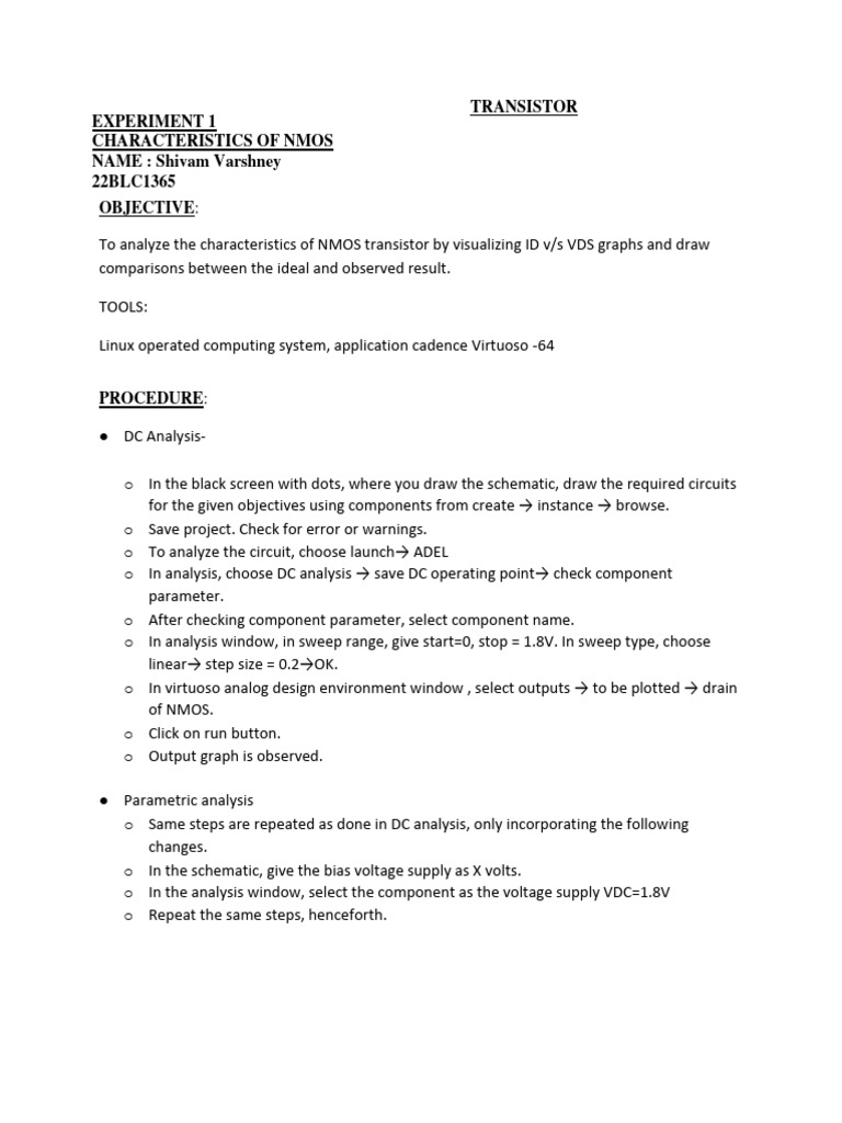 Combined VLSI Cadence Lab Experiments | PDF | Cmos | Logic Gate
