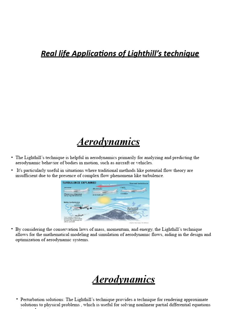 Real Life Applications | PDF | Fluid Dynamics | Aerodynamics