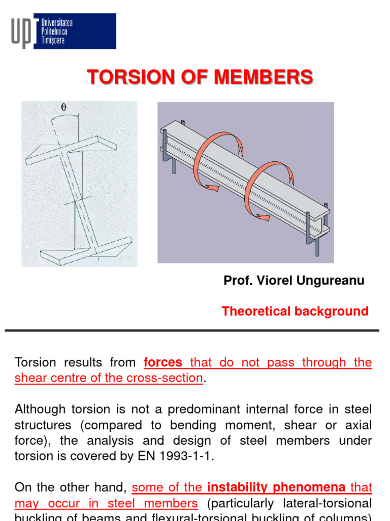 L03 Torsion | PDF | Buckling | Bending