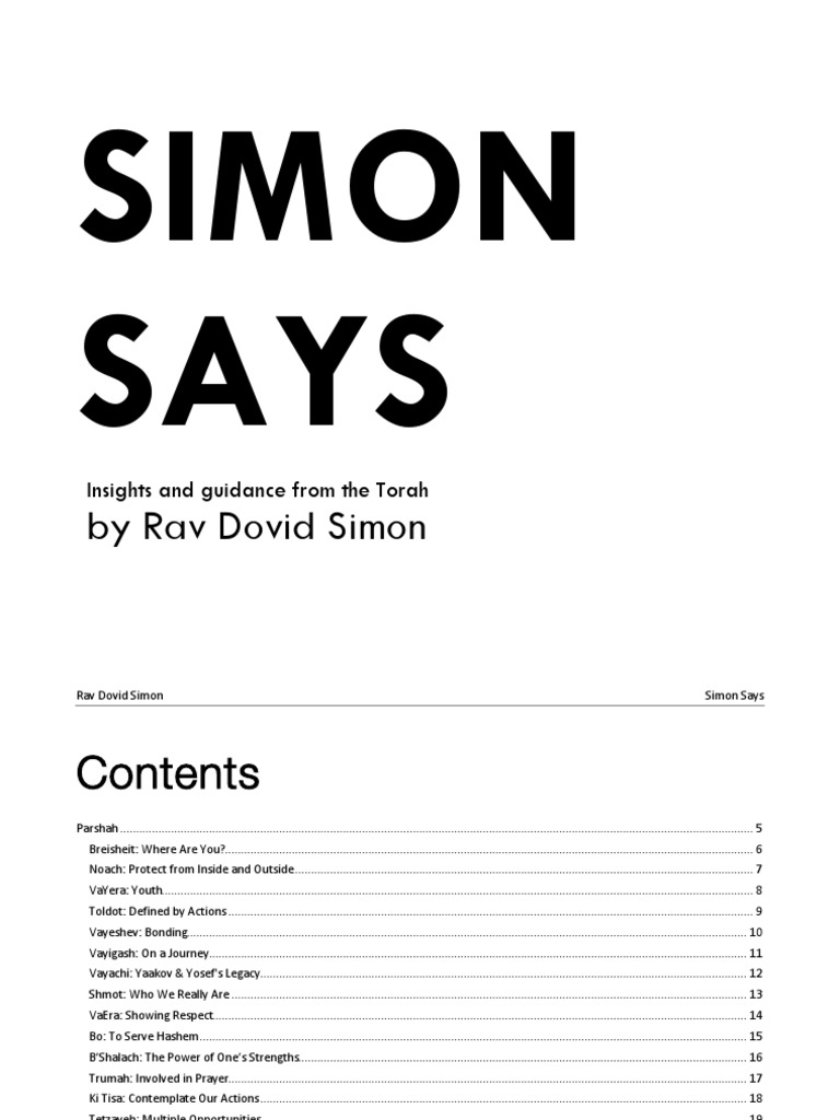 Simon Says | PDF | Korban | Sodom And Gomorrah