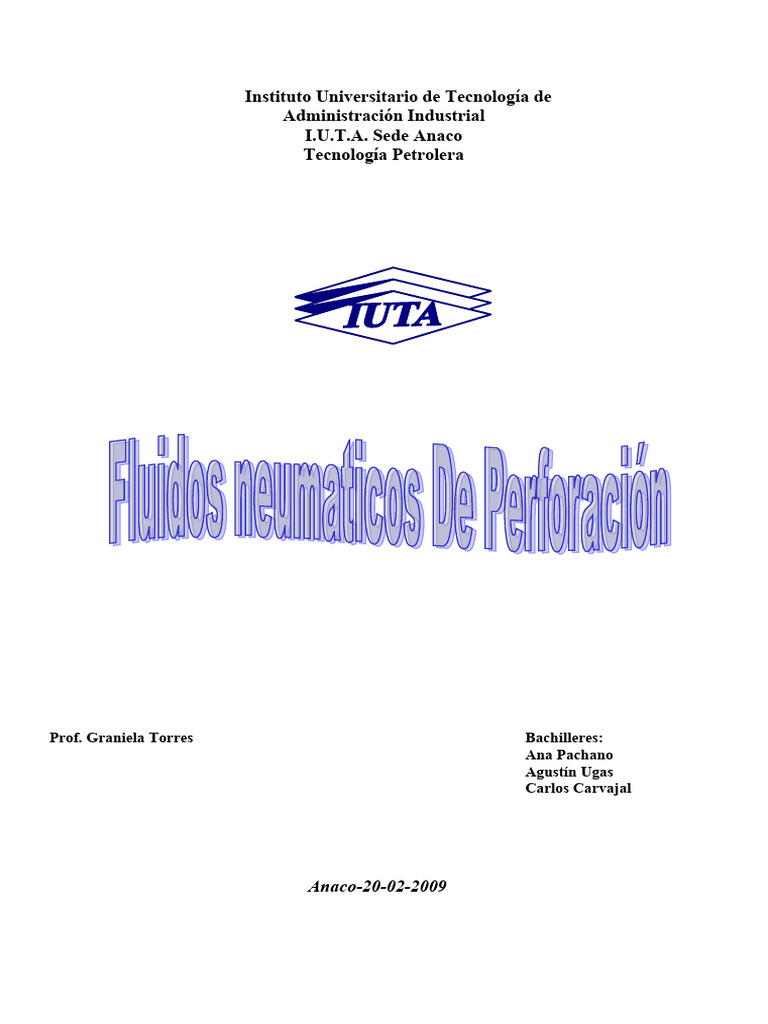 Fluidos de Perforacion | PDF | Perforación | Agua