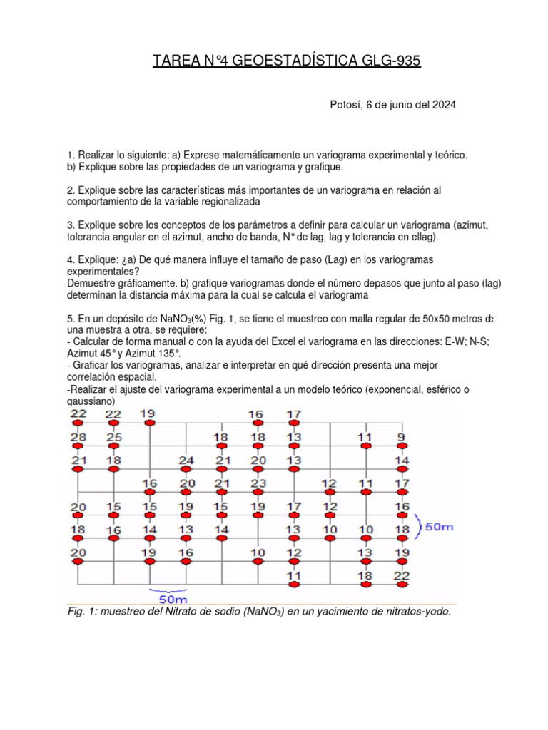 TAREA 4 de Geoestadistica | PDF
